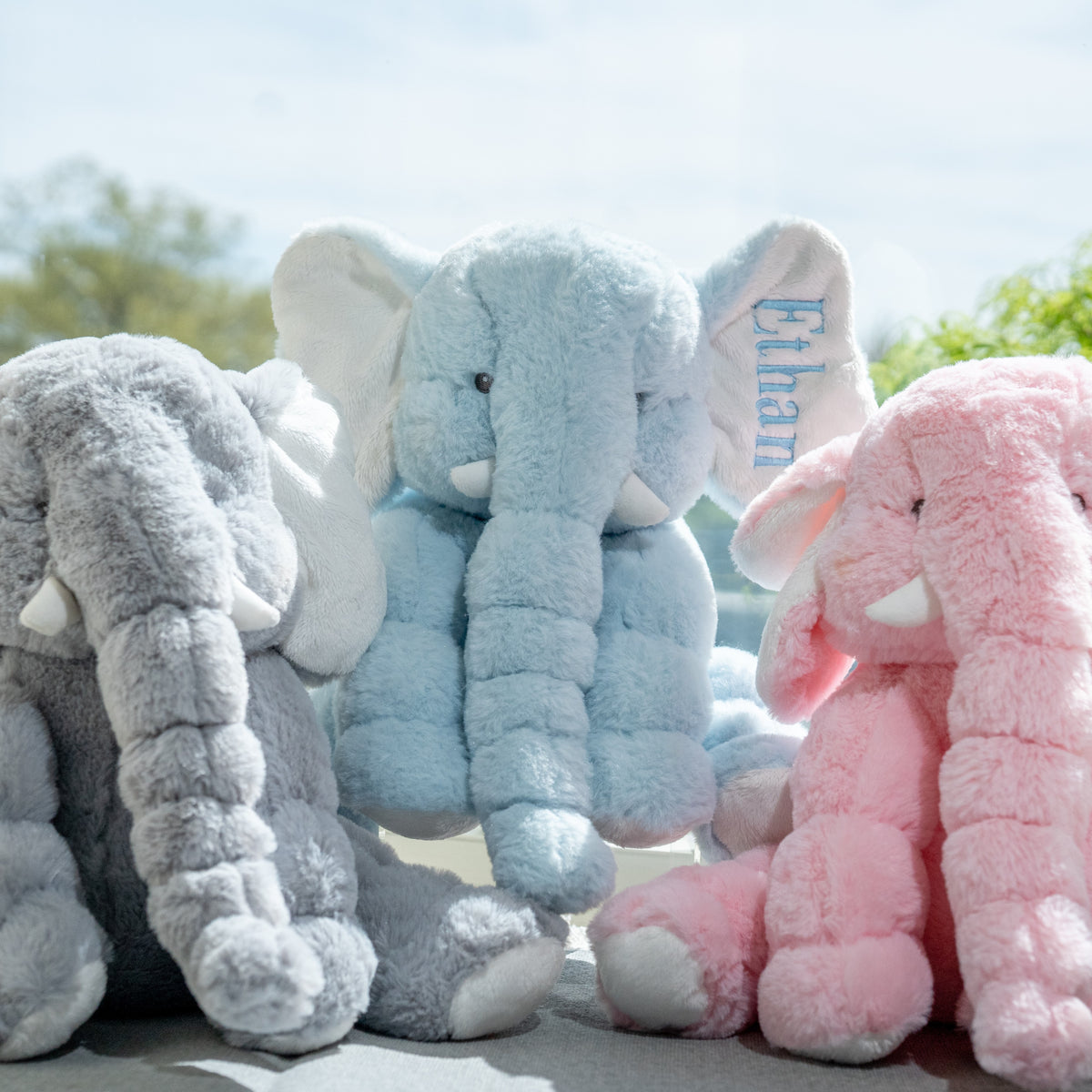 fluffy elephant plush