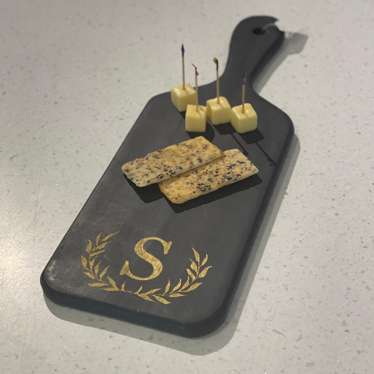 Personalized 18" x 6" Black Wood Paddle Board – Cat's Meow Personalized ...