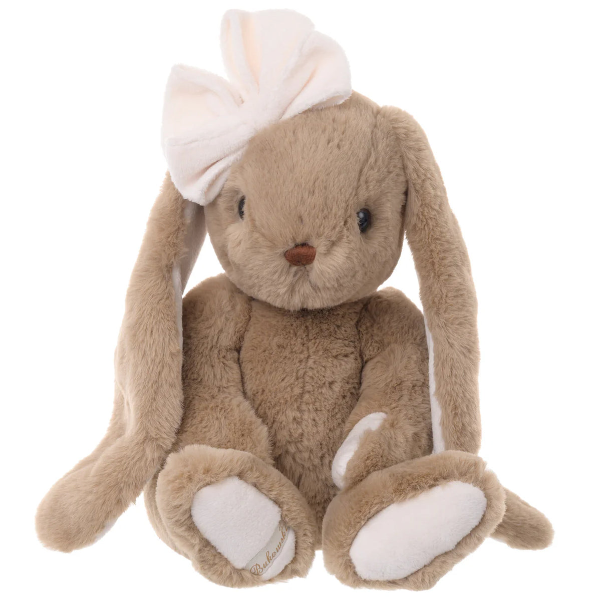 Gabrielle Bunny/Off White Bow – Cat's Meow Personalized Gifts