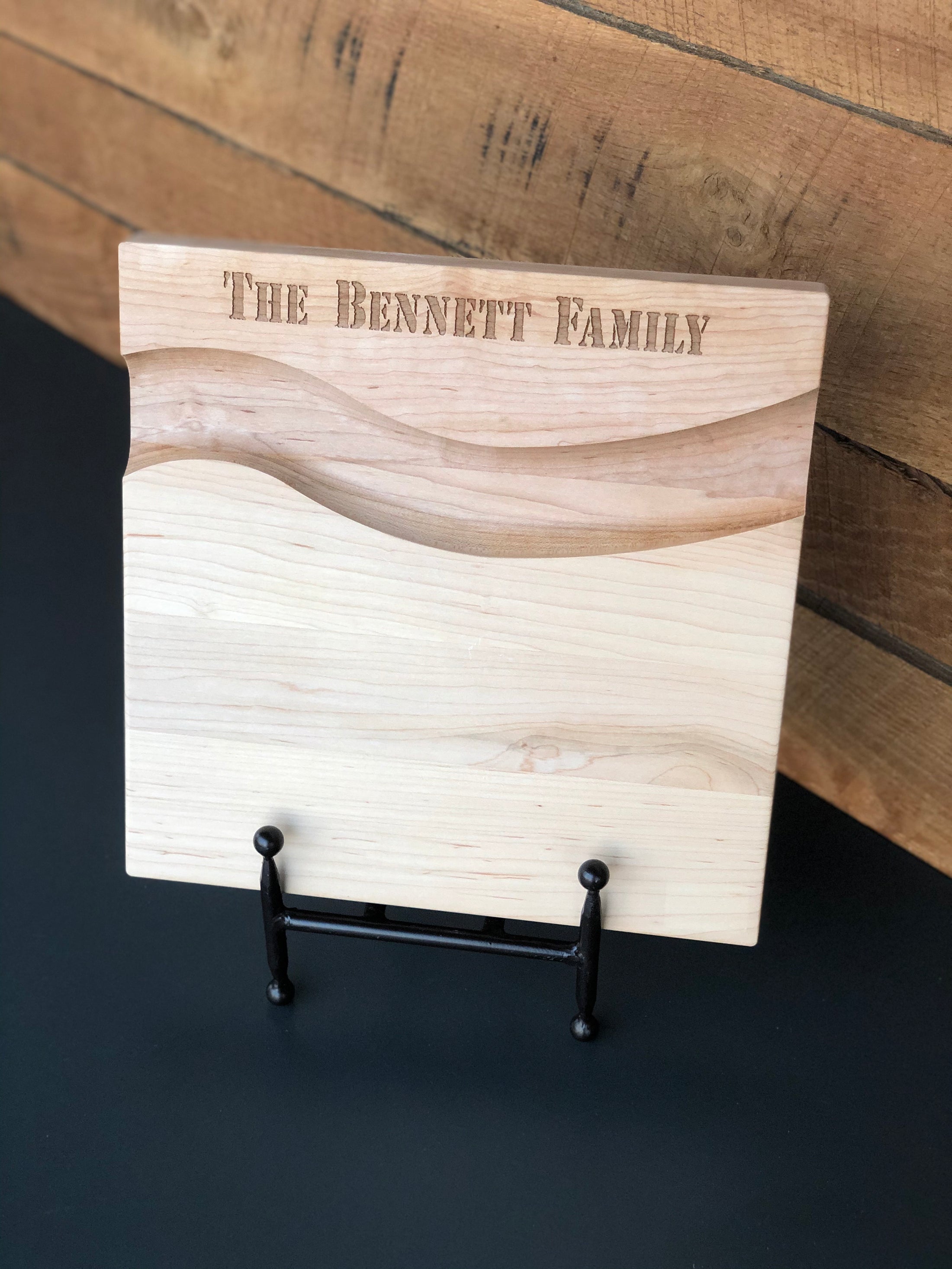 Personalized Cheese Board w/Groove – Cat's Meow Personalized Gifts